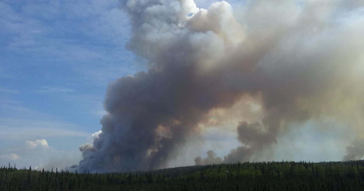 Wildfires Create Pillars of Smoke Over Alaska