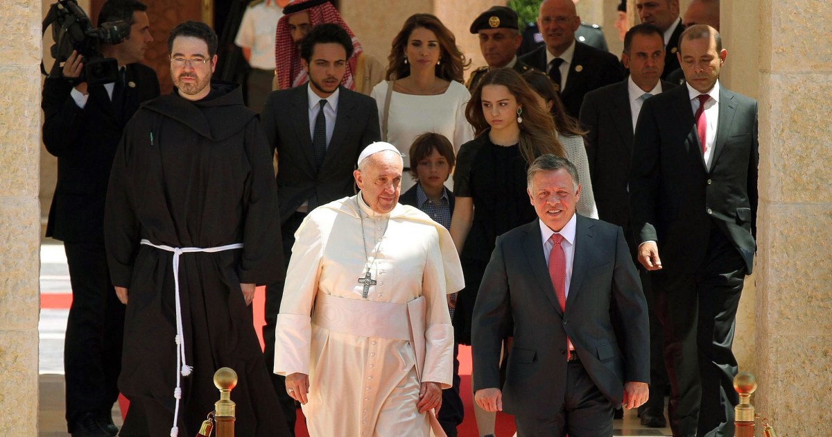 Pope Praises Jordan Over Syria Refugees, Religious Freedoms