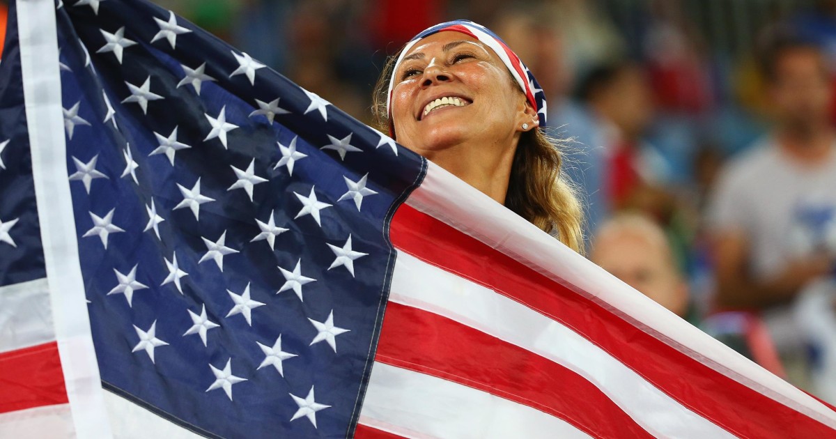 American Pride: U.S. Fans Dress for Match Against Ghana