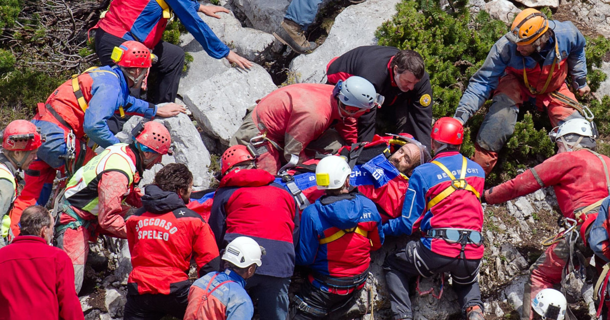 Rescuers Free Climber Trapped in Alpine Cave After 12-Day Ordeal