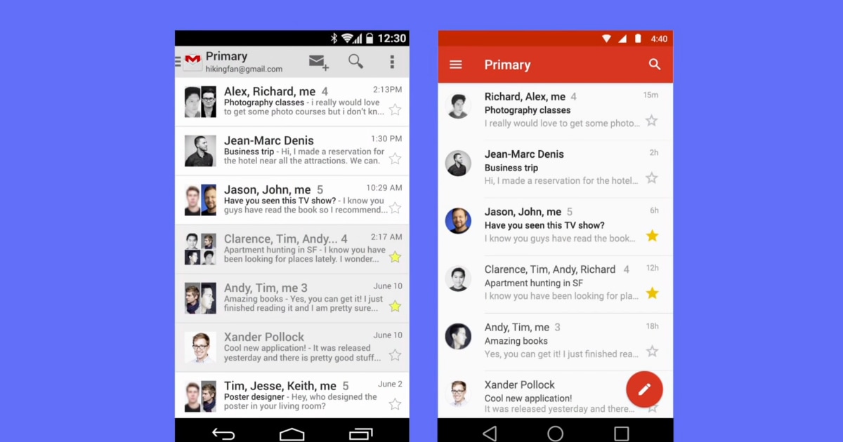 Old Gmail, Meet New Gmail: Android Shows Off New Design