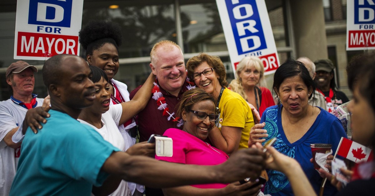 Toronto Mayor Rob Ford Makes First Public Appearance Since Rehab