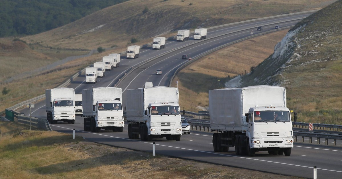 Russian Aid Convoy Rolls Toward Ukraine in Diplomatic Game of Chicken