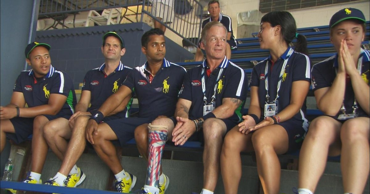 Decorated Veteran Is Oldest Ball Boy on U.S. Open Court