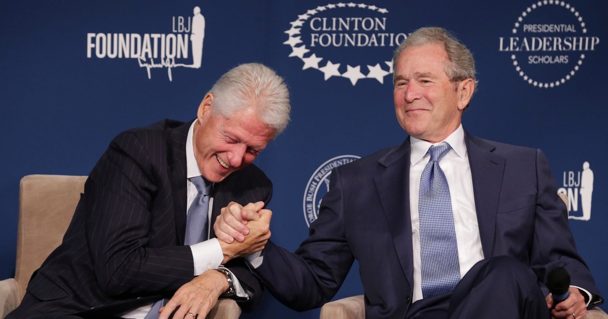 George W. Bush Gives Bill Clinton Grandpa Advice