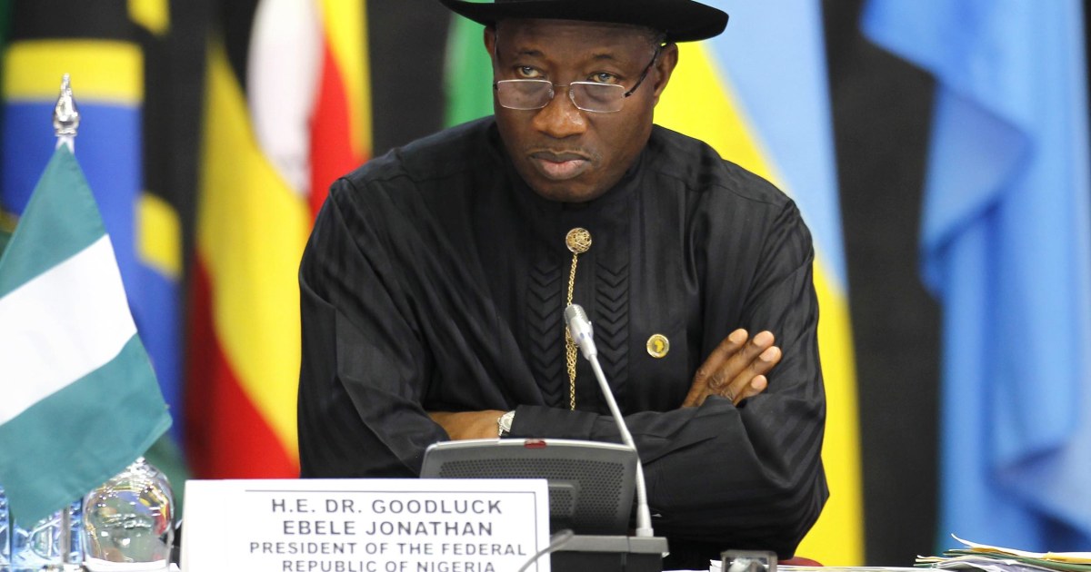Nigeria's Jonathan Calls for Removal of #BringBackGoodluck2015 Posters