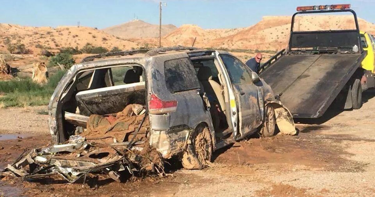 Couple Survives After Nevada Flash Flood Swept Away Minivan