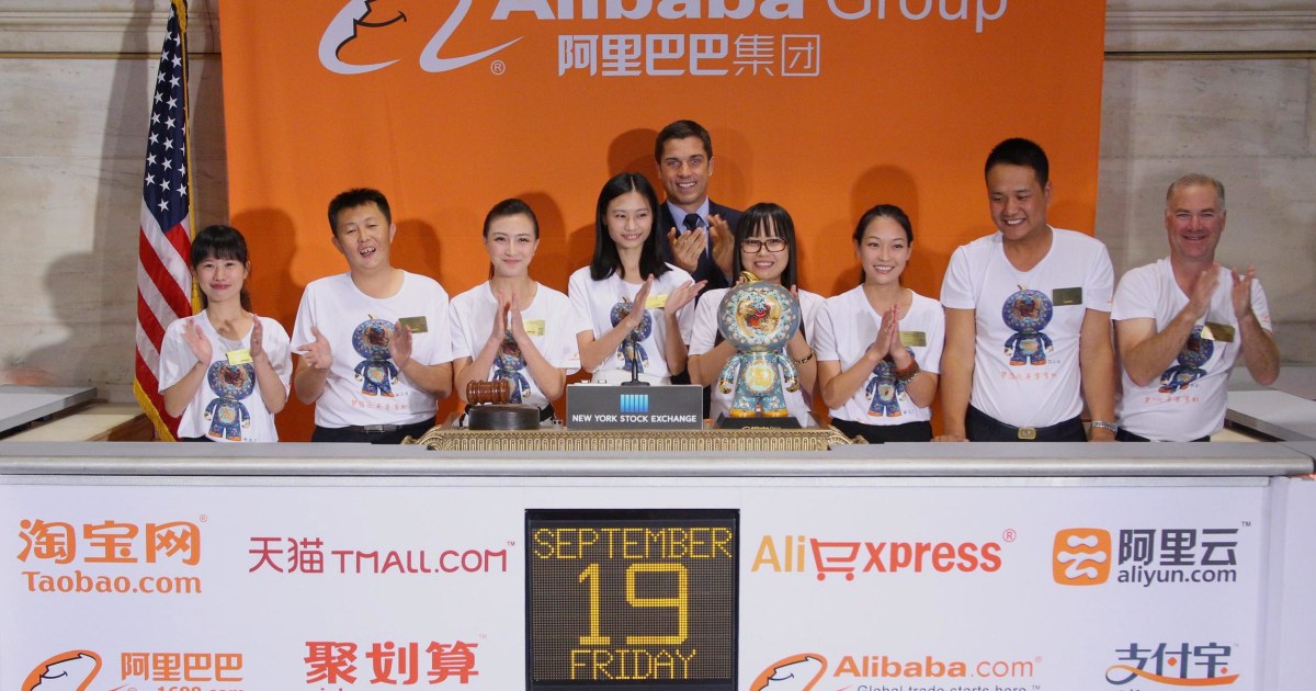 Dow Sets Record But Stocks Mostly Flat After Alibaba Debut, Scotland Vote