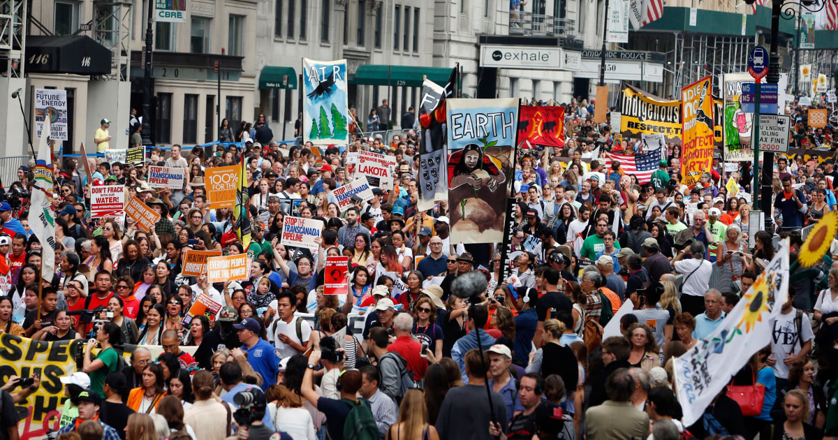 Thousands March for Climate Change Before United Nations Summit