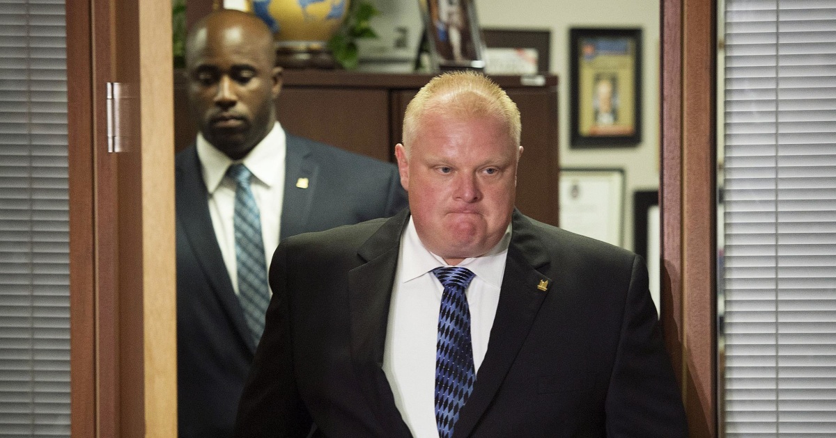 Toronto Mayor Rob Ford Says He's 'Living Clean' After Rehab