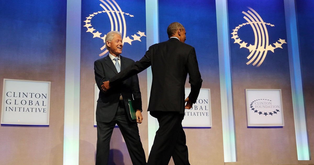 Obama, Clintons Share Some Laughs at Global Initiative