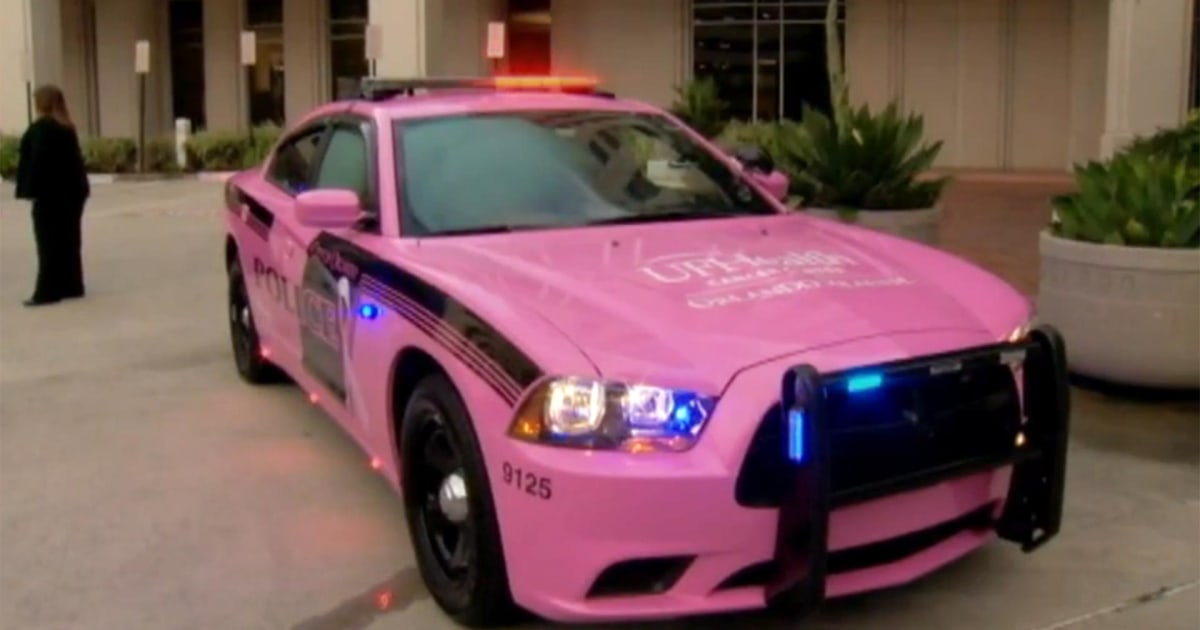 Cop Battling Stage 4 Breast Cancer Gets Pink Patrol Car