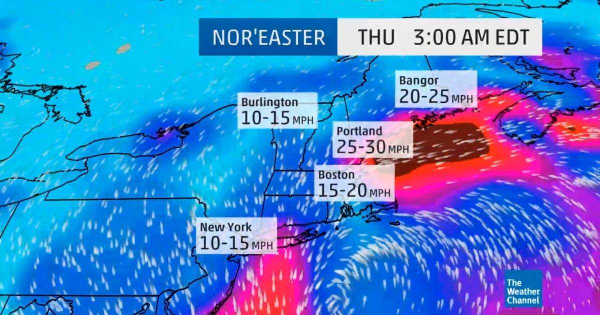 Nor'easter Brings Localized Floods, Power Outages to New England
