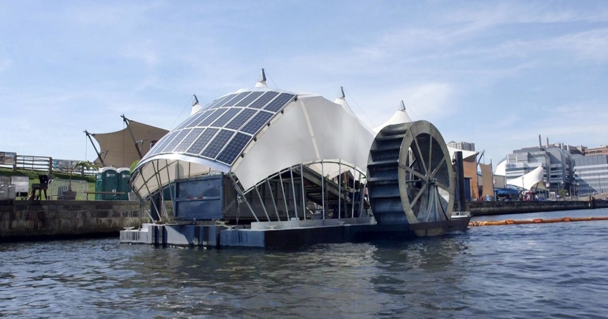 Solar-Powered Water Wheel is Cleaning Baltimore's Inner Harbor