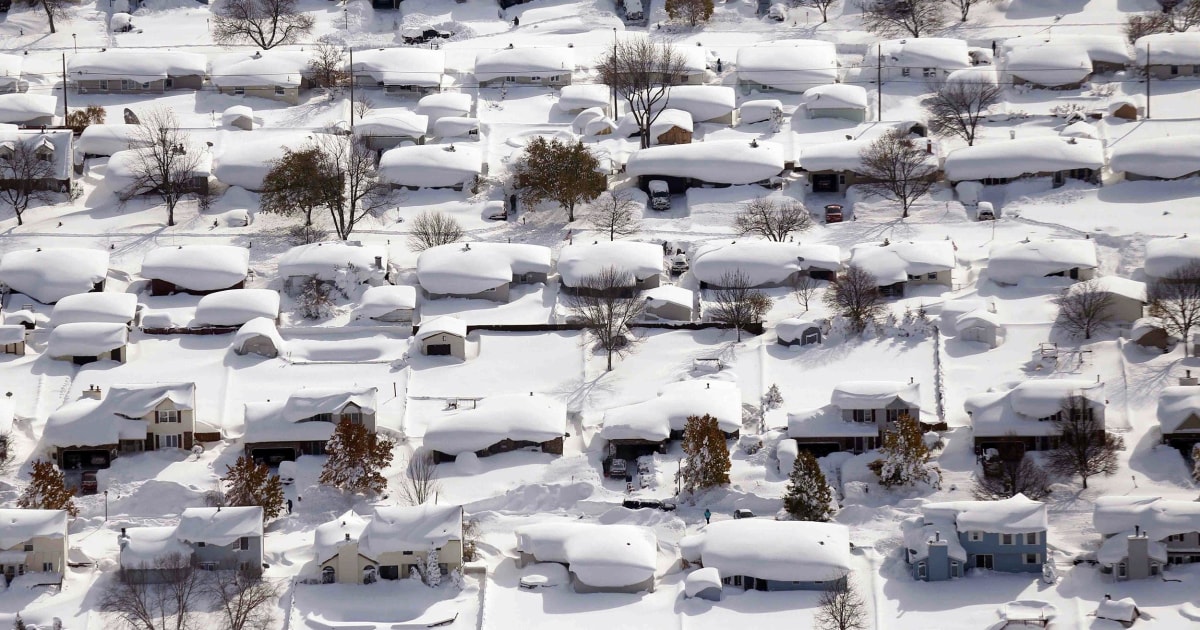 Dramatic Aerial Photos Show Force of Buffalo Storm