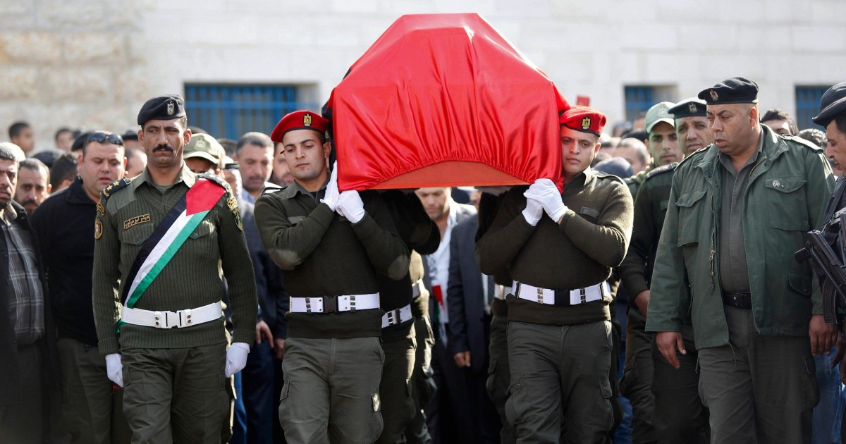 Funeral for Palestinian Government Minister