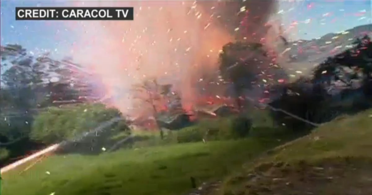 Dramatic Video As Fireworks Factory Explodes In Colombia