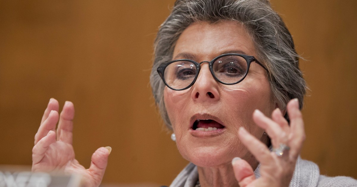 California Sen. Barbara Boxer Won't Run Again in 2016
