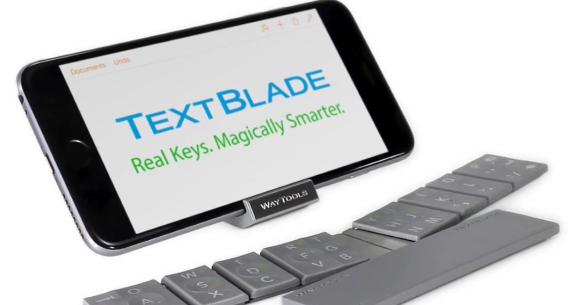 Tiny 'TextBlade' Keyboard Redefines Typing on Your Mobile Phone