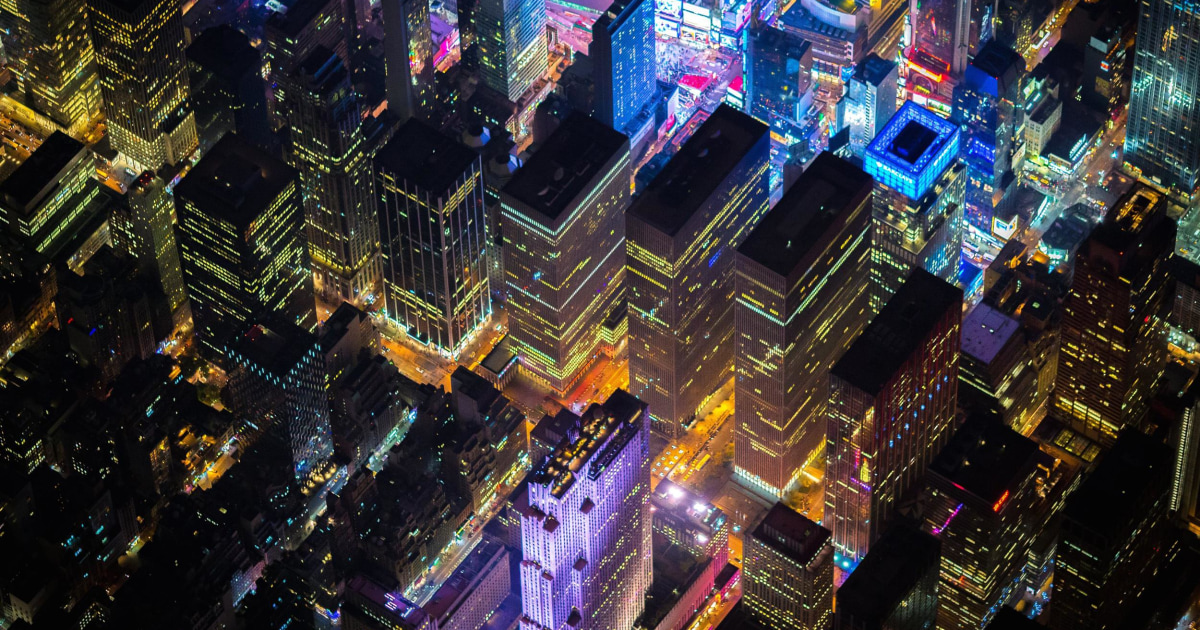 New York Glows in Stunning High-Altitude Night Views