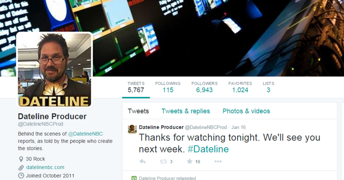 Day in the Life of a Dateline NBC Producer