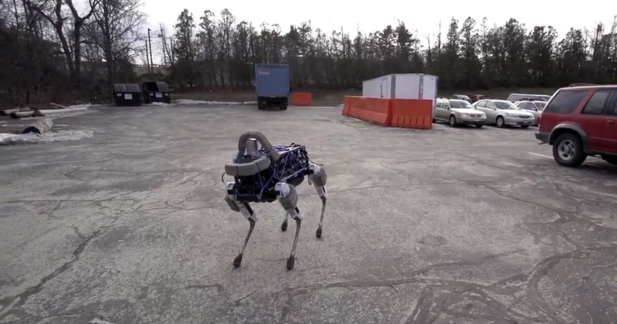 See Spot the Robot Dog Run, Climb Stairs, Get Back Up