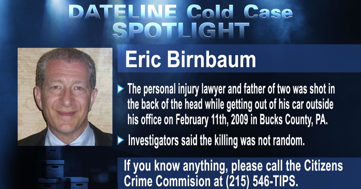 COLD CASE SPOTLIGHT: Eric Birnbaum