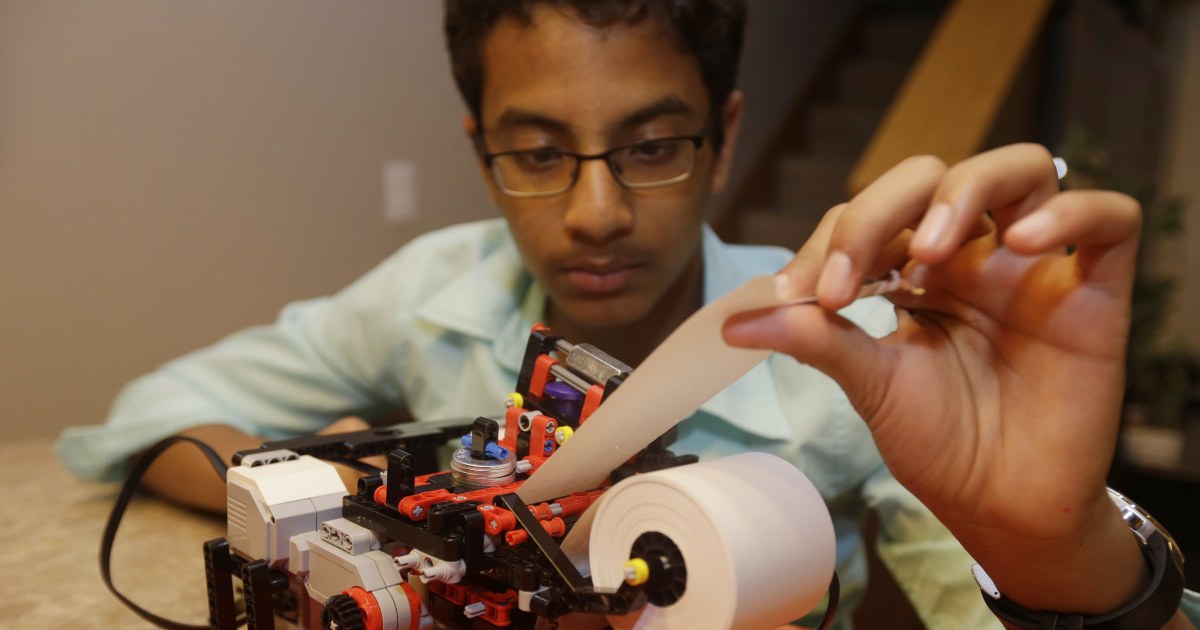 Boy Invents Low-Cost Braille Printer Made of Legos for Blind
