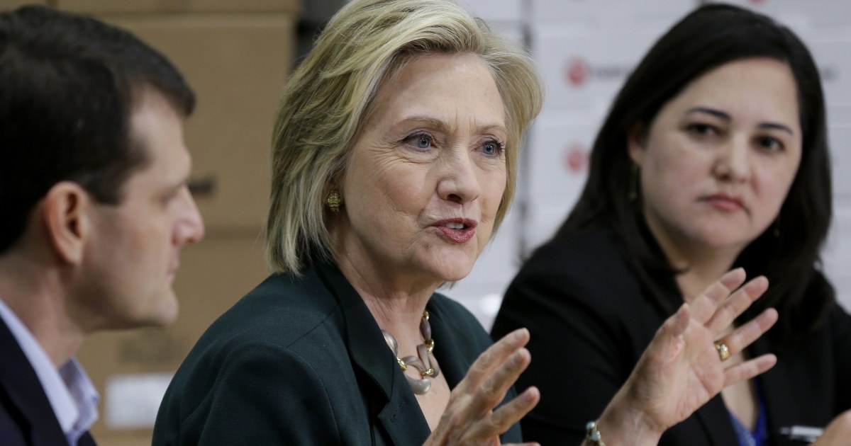 First Read: The Seven Positions Hillary Clinton Laid Out in Iowa