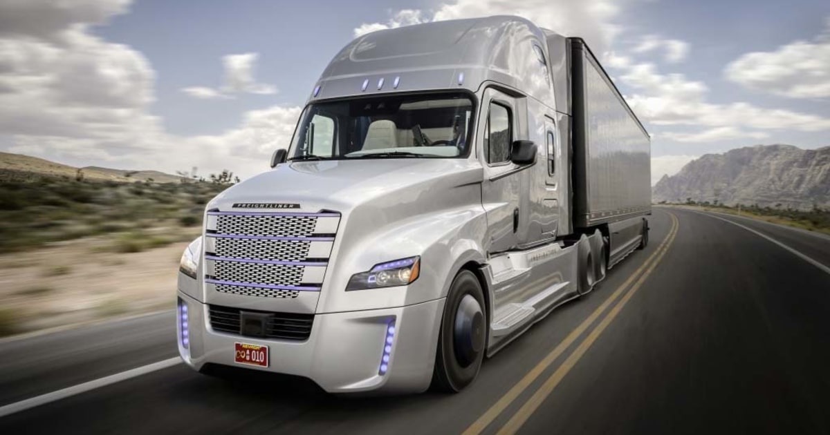 Riding Shotgun In a Self-Driving Big Rig