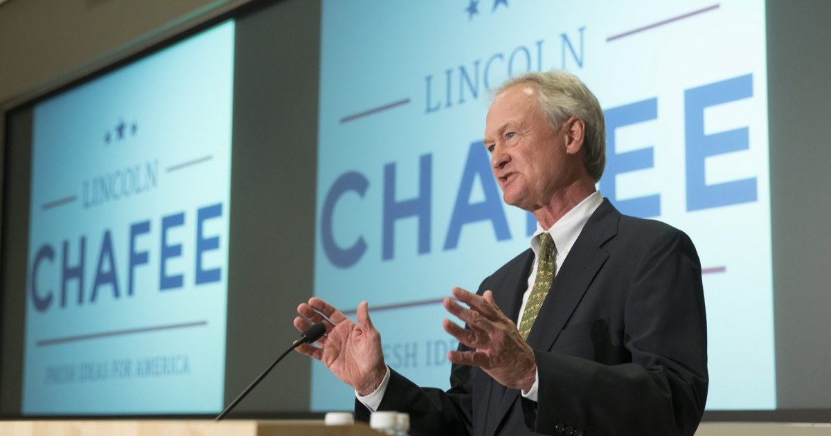 Lincoln Chafee Calls for Peace, Metric System in 2016 Announcement