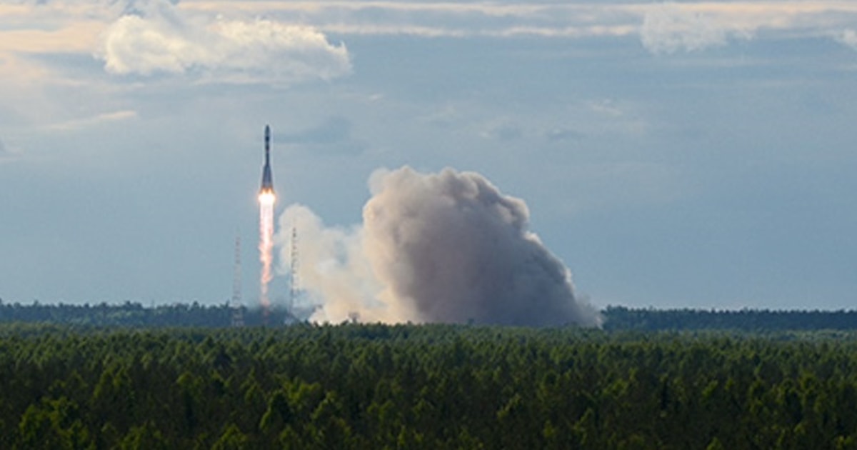Russia Launches First Soyuz Rocket Since Space Station Mission Failure