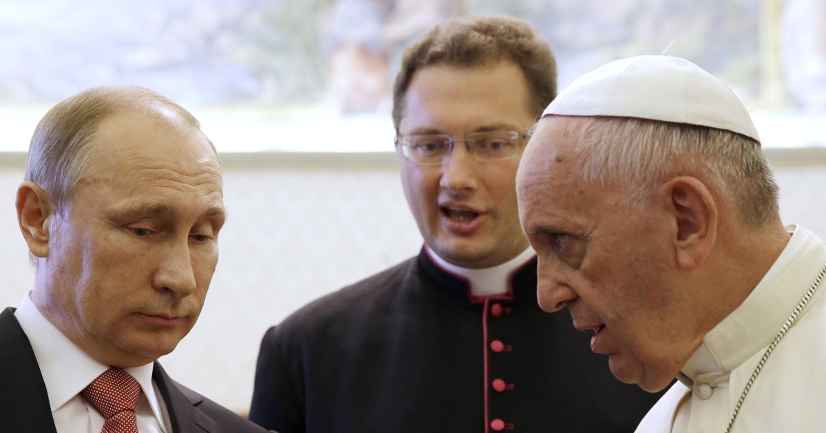 Pope Urges Putin to Commit to 'Sincere, Great Effort' for Ukraine Peace