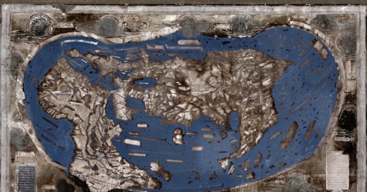 Advanced Imaging Reveals Secrets of 1491 Map Columbus May Have Used