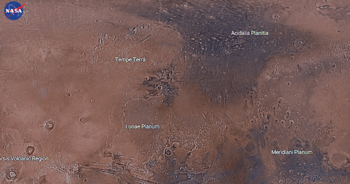 Explore Mars With NASA's Google Earth-Like Map