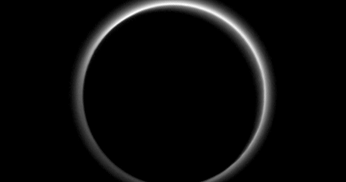 Dark Side of the Dwarf: Backlit Pluto Captured in New Horizons' Parting ...