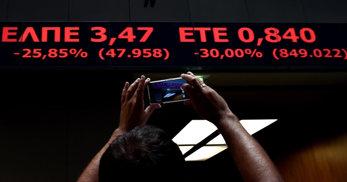 Greek Stock Market Closes 16 Percent Lower After Finally Reopening