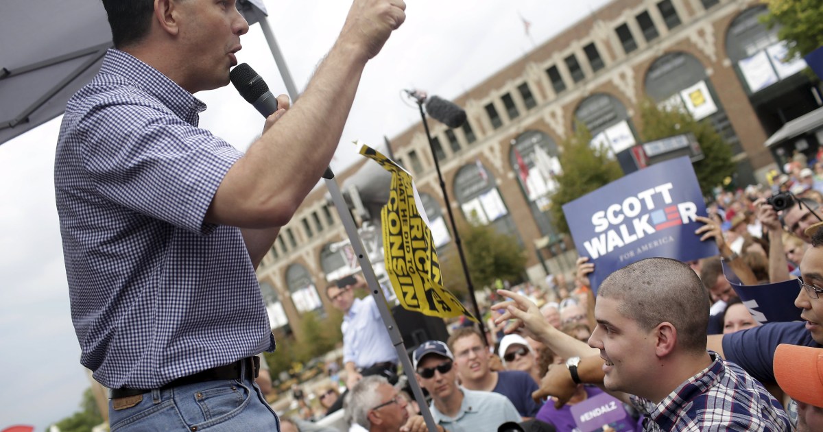 Scott Walker Sharpens Attacks on Campaign Trail