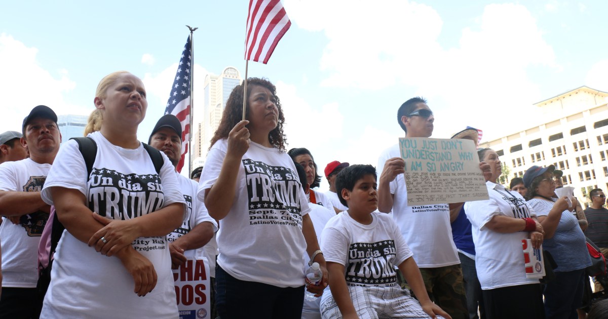 Dallas Latinos Protest Against Donald Trump