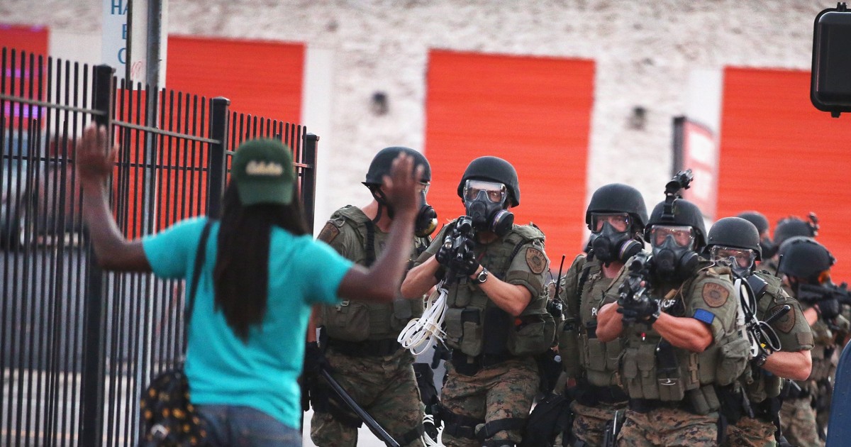 Ferguson Commission Tells Cops to 'Minimize Use of Militarized Weaponry'