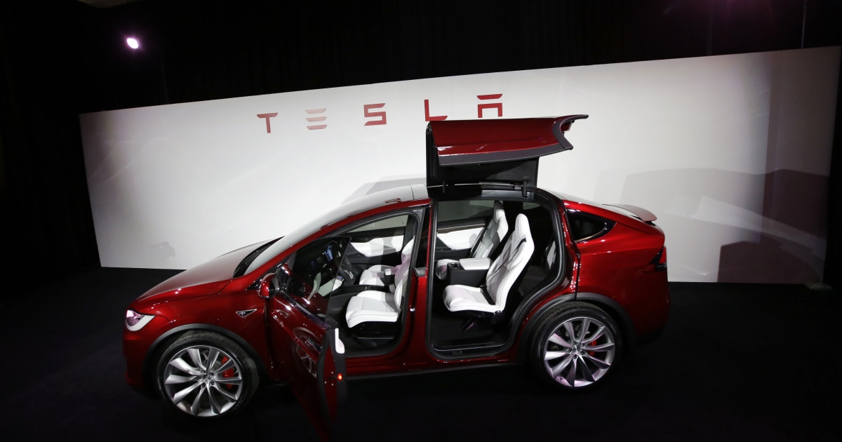 Tesla CEO Elon Musk Unveils the Automaker's First SUV, the Model X