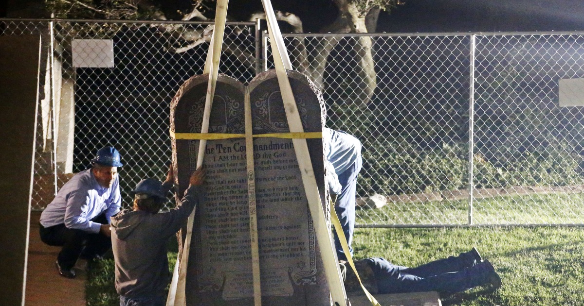 Oklahoma Removes Ten Commandments Monument Under Court Order
