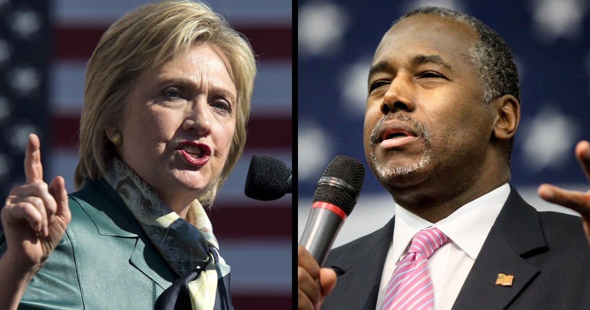 Poll: Clinton Ties Carson in '16 Matchup, but Tops Other GOP Candidates