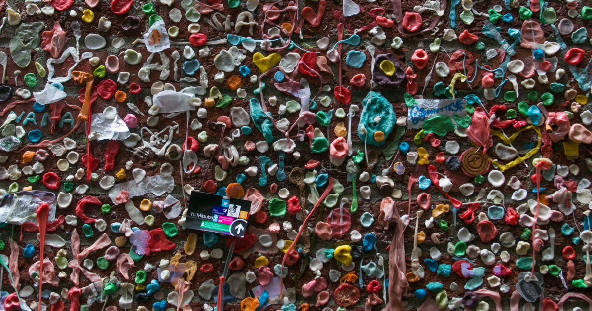 A Chewy Affair: Seattle's 'Gum Wall' Gets Spruced Up A Chewy Affair: Seattle's 'Gum Wall' Gets Spruced Up