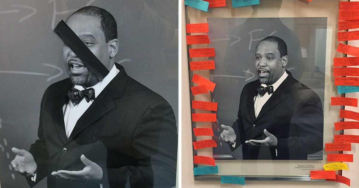 Defaced Portraits of Black Harvard Faculty Being Investigated as 'Hate ...