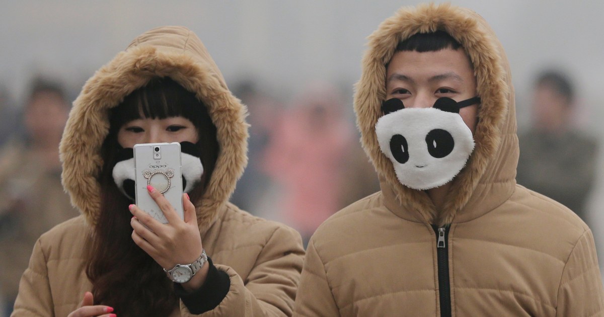 Masks Become a Fashion Statement as Beijing Smog Persists