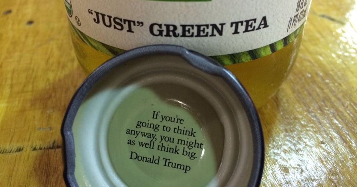 Honest Tea Says It's Removing Donald Trump Quote from Bottle Cap