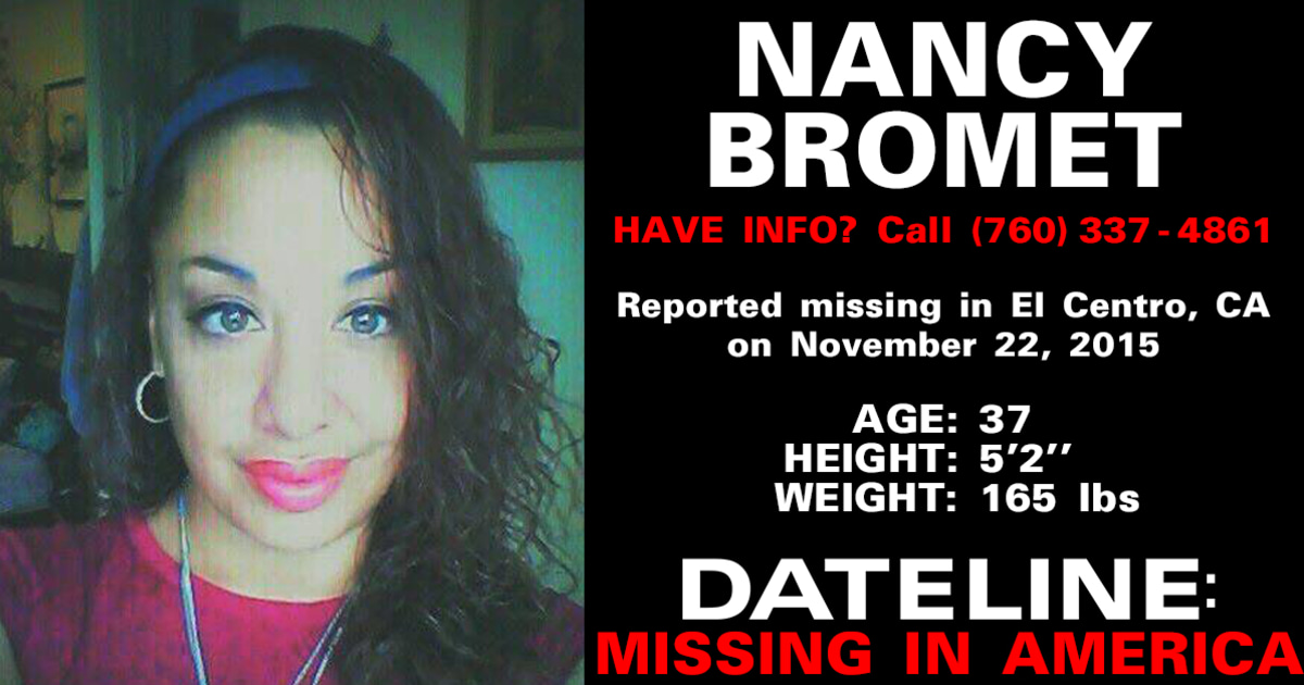 Nancy Bromet Not Heard From Since Calling Sister in Distress