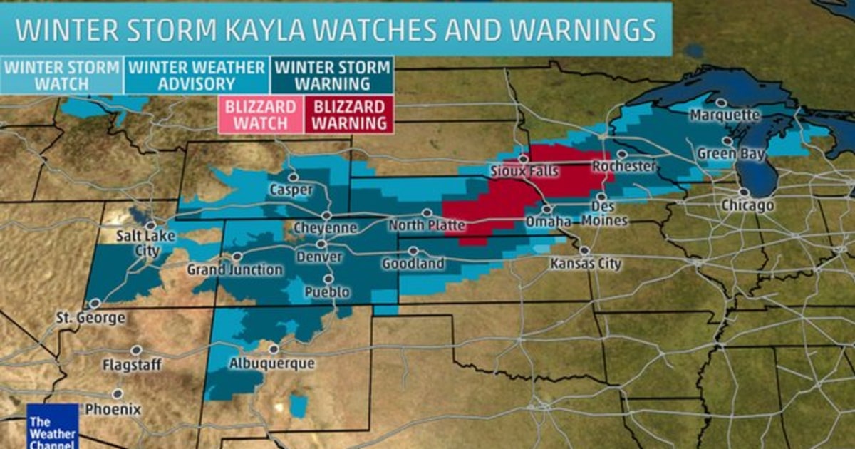 Blizzard Bearing Down on Midwest and Great Plains