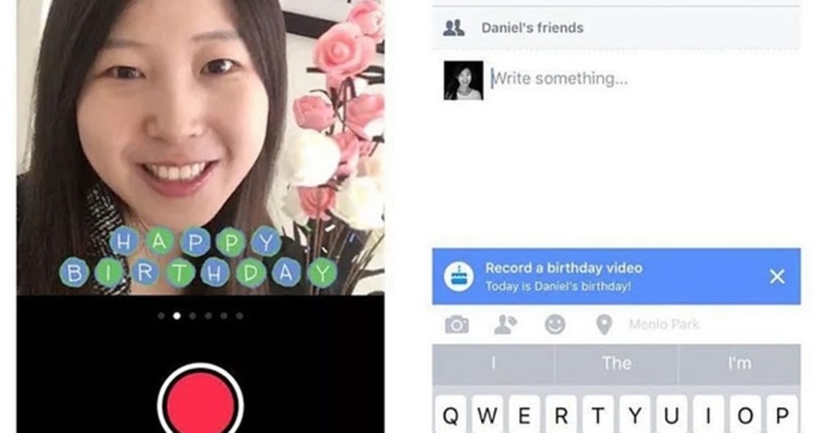New Facebook Feature Lets You Send a Happy Birthday Video